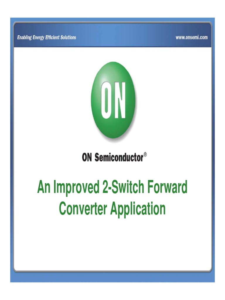 2-Switch Forward Converter | PDF | Capacitor | Electronic Filter