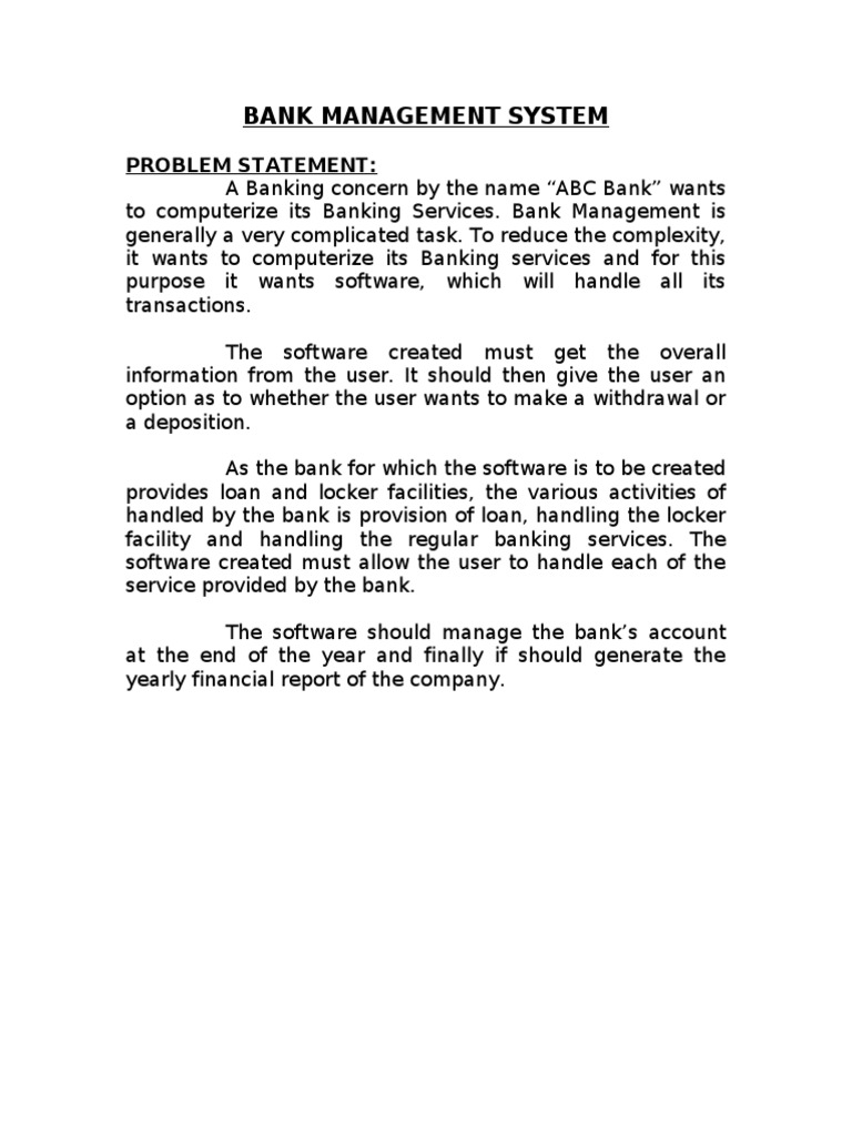 Bank Management System | PDF | Debits And Credits | Graphical User ...