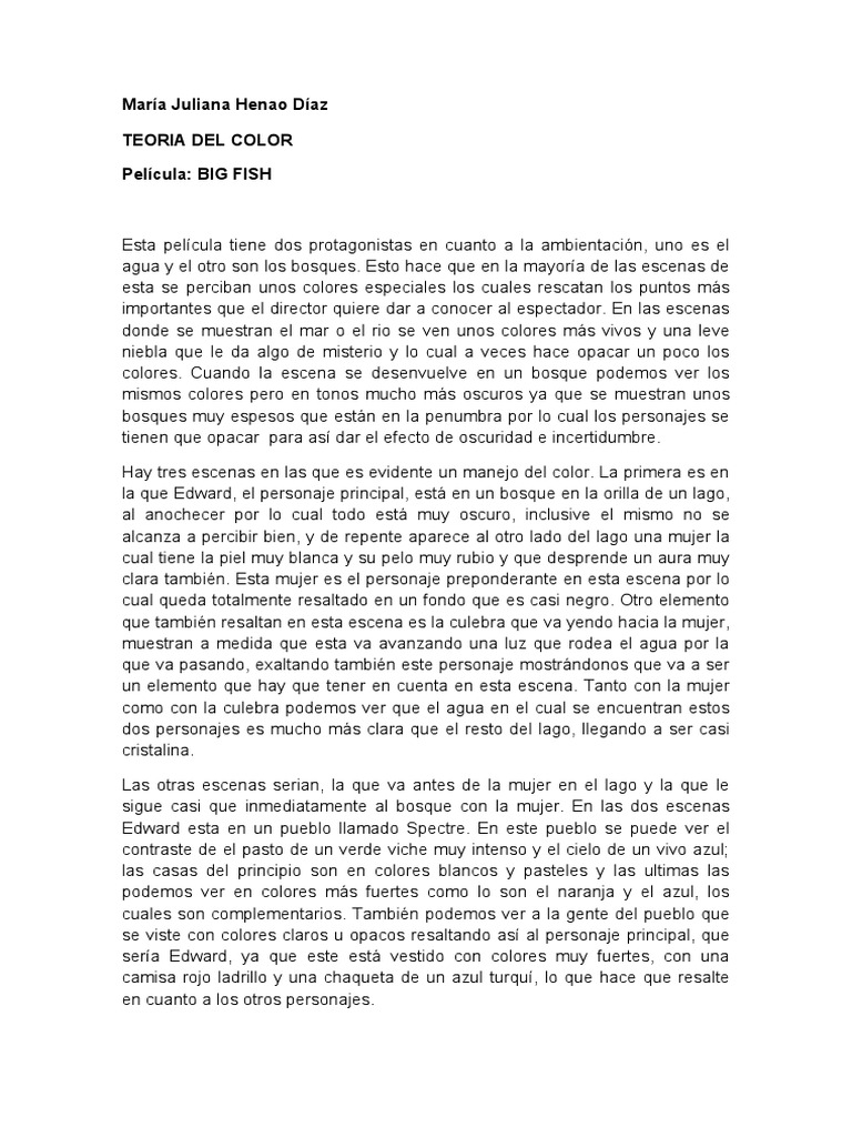 Big Fish | PDF | Azul | Color