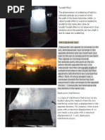 Various Light Phenomena.. | PDF | Sunset | Scattering