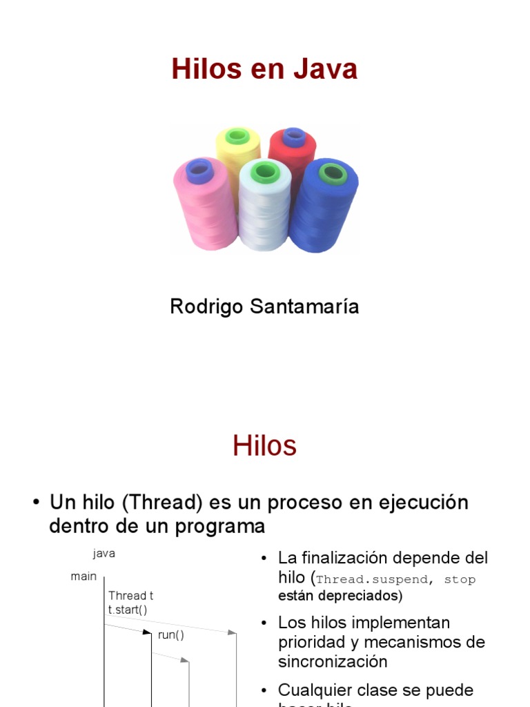 Java Hilos | PDF | Zócalo de red | Java (lenguaje de programación)