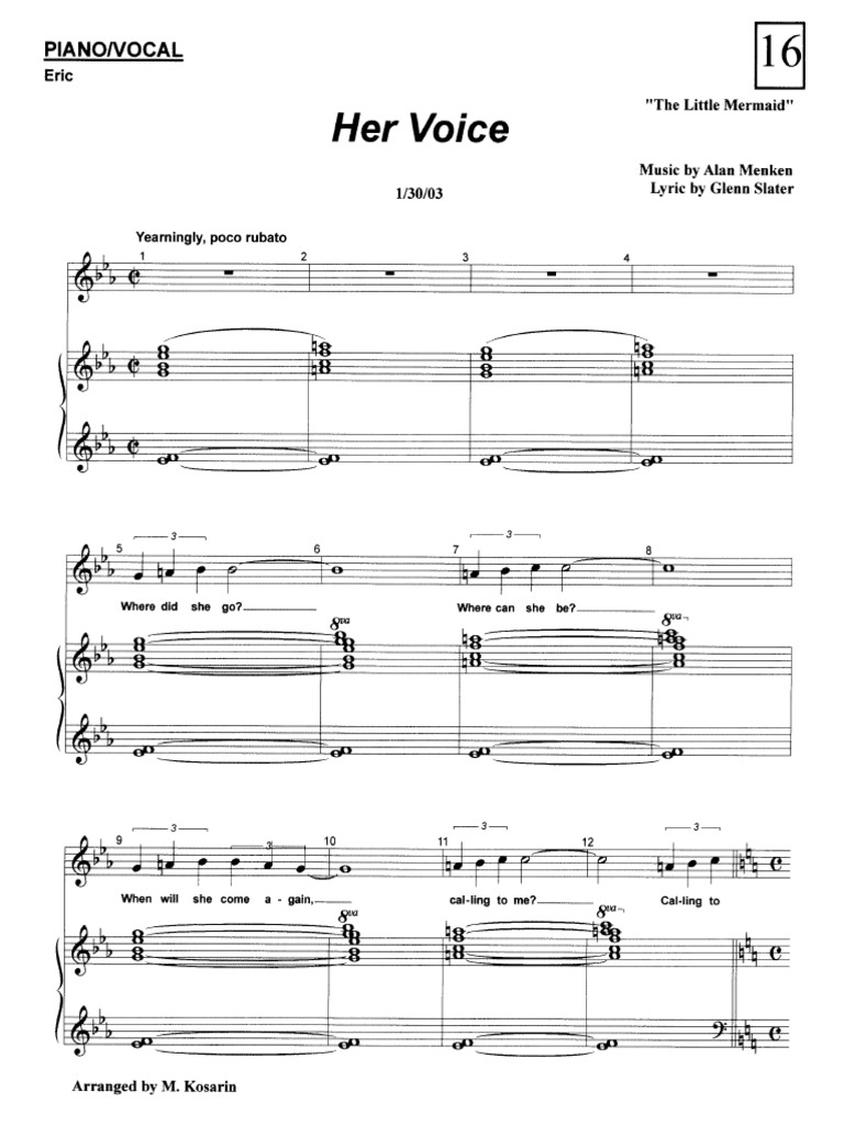 Her Voice Sheet Music??? | PDF | Entertainment (General)