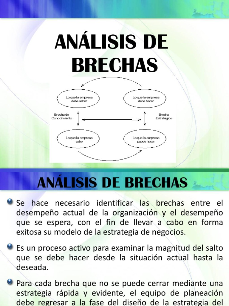 analisis brechas | Planificación | Business