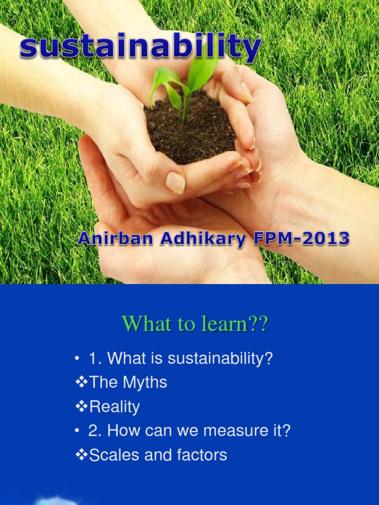 Sustainability Presentation | PDF | Sustainability | Recycling