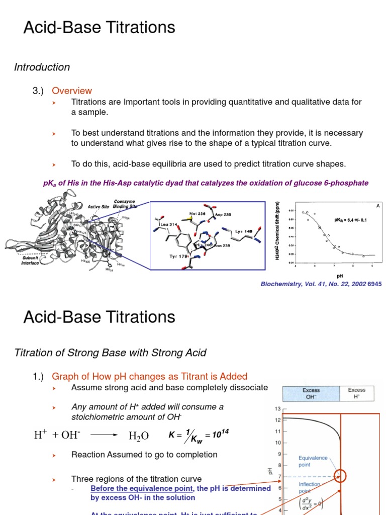 Acid Base Titrations | PDF | Science & Mathematics | Teaching Methods ...