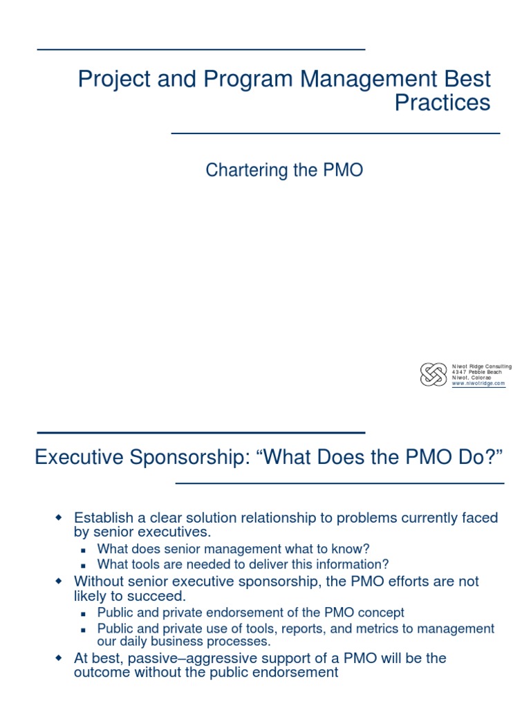 Project & Program Management Best Practices | PDF | Project Management ...