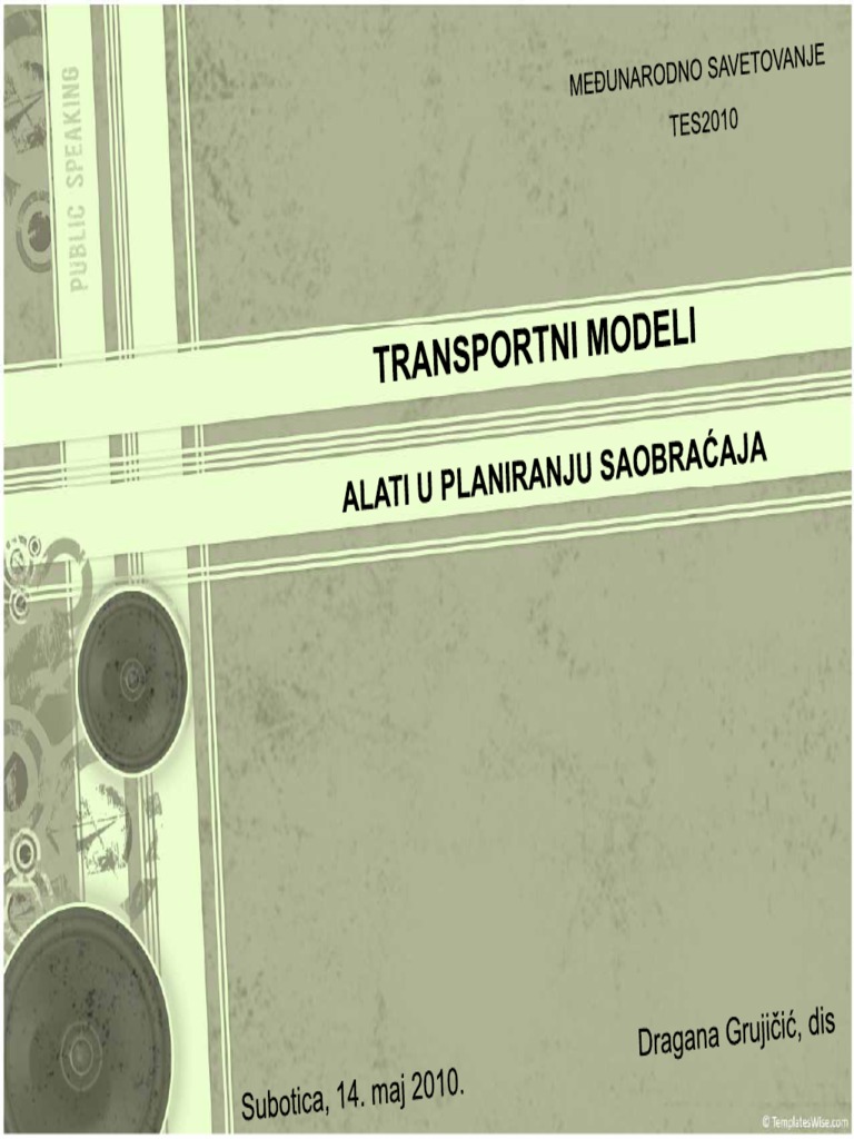 Transportni Model | PDF