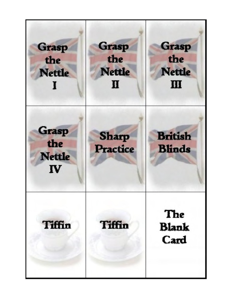Sharpe Practice Card Deck | PDF