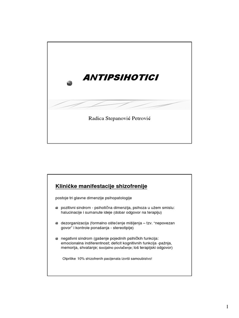 Antipsihotici | PDF