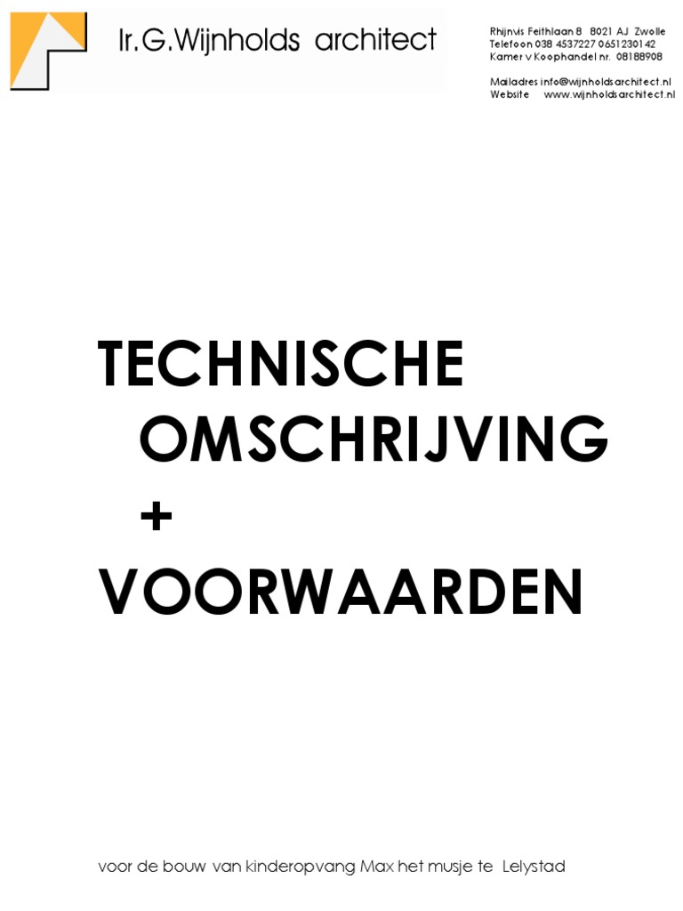 Technische Omschrijving D | PDF