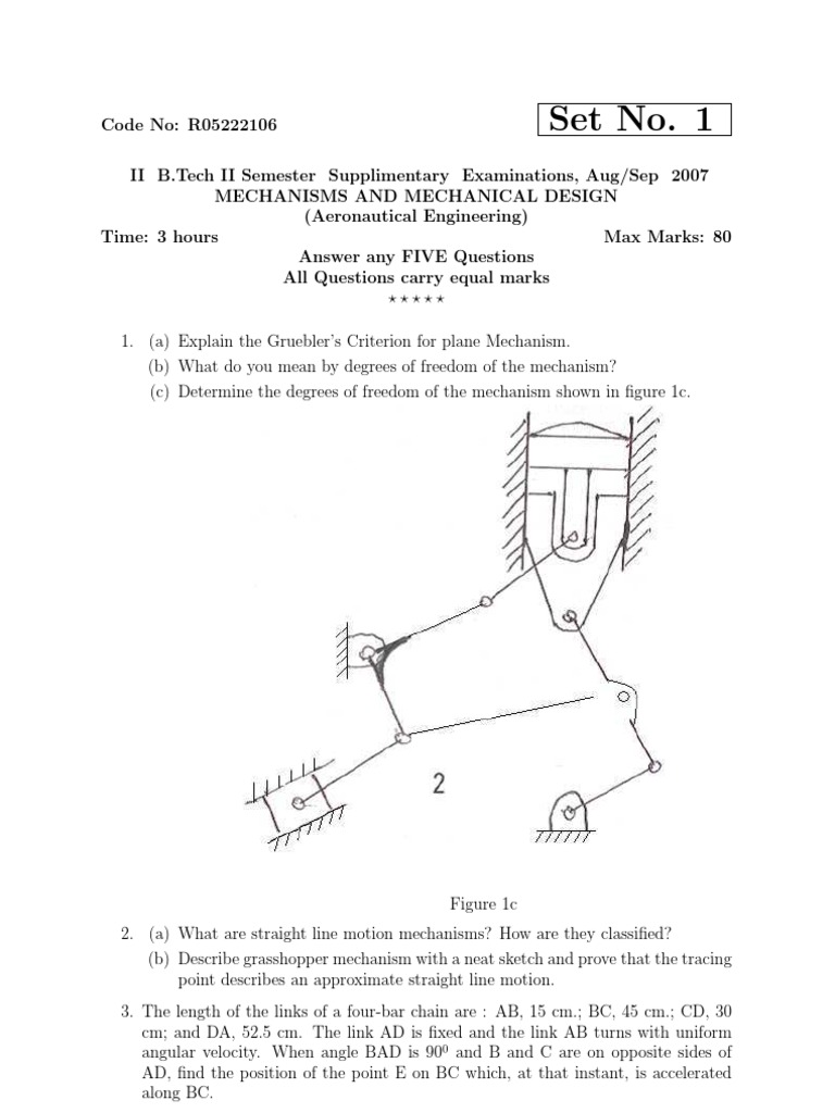 Mechanisms and Mechanical Design | PDF | Acceleration | Velocity Mechanisms and Mechanical Design | PDF | Acceleration | Velocity