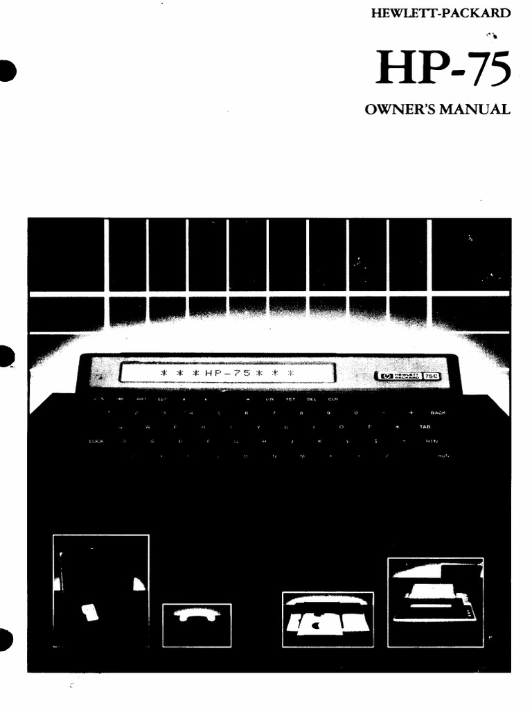 HP 75 Owner's Handbook | PDF | Computer Keyboard | Quotation Mark
