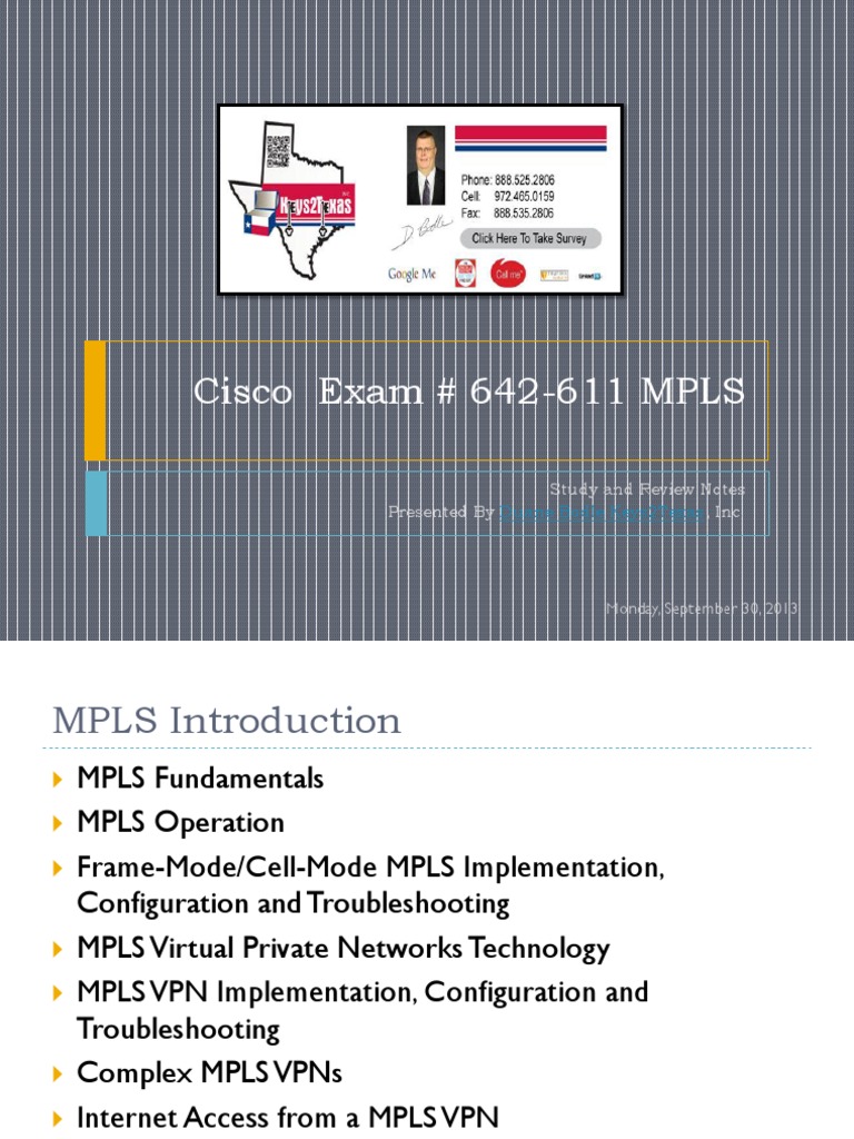 Mpls Study Notes | PDF | Multiprotocol Label Switching | Networking