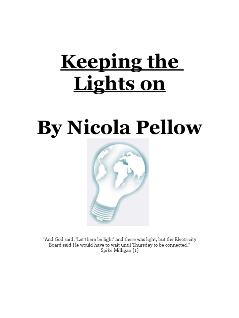 Keeping The Lights On | PDF | Biomass | Cogeneration