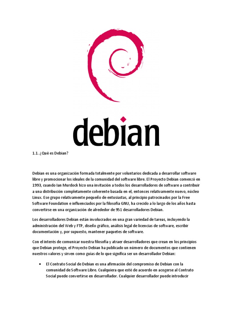 Debian | PDF | Fedora (sistema operativo) | Distribución de Linux