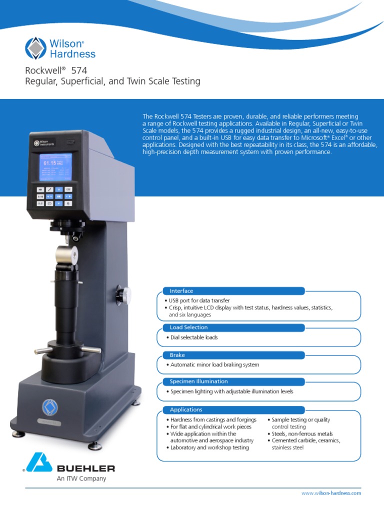 ROCKWELL POD 574 WilsonHardness Lores | PDF | Technology & Engineering