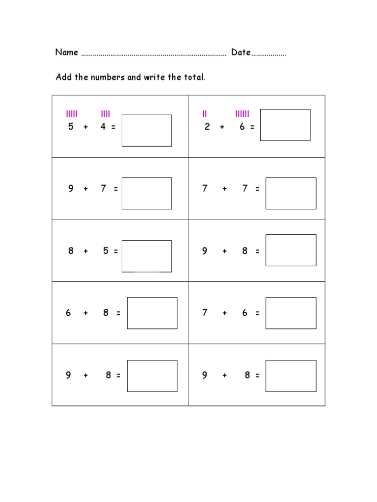 UKG Maths Test Paper | PDF | Teaching Methods & Materials