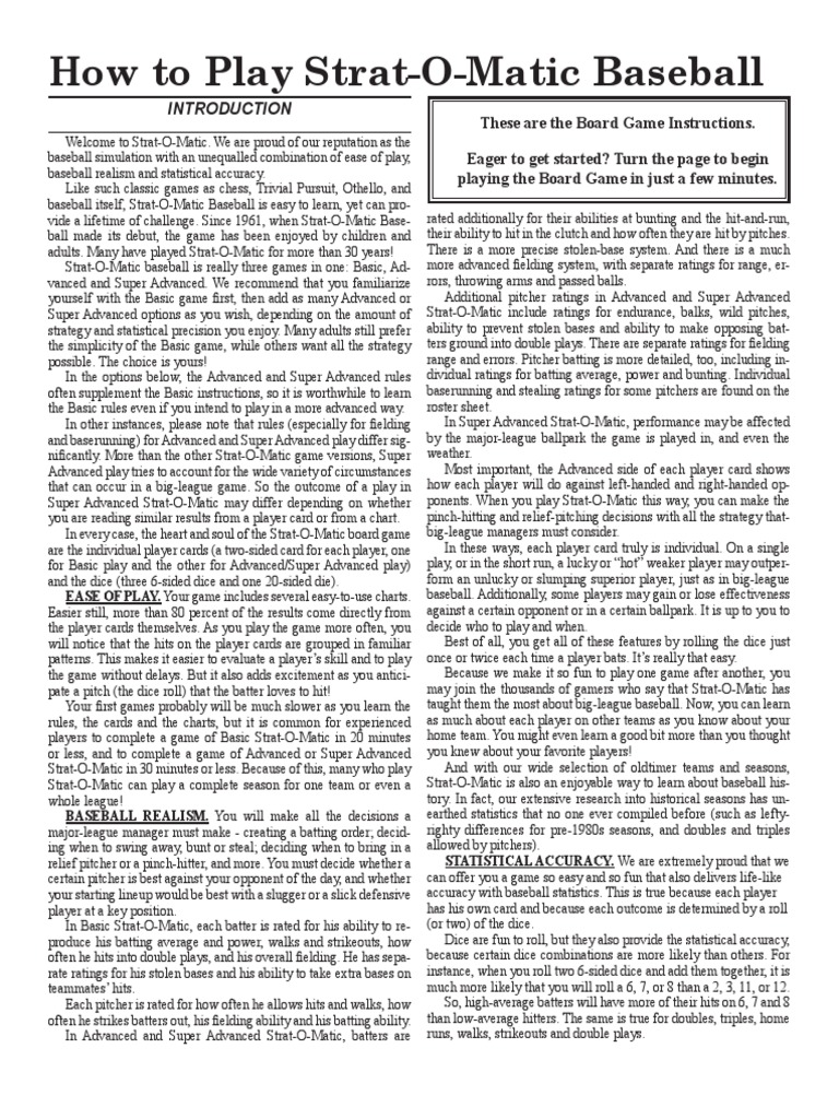 SOM BaseballRulebook | PDF | Baseball Field | Pitcher