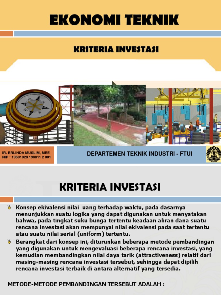 C. Ekotek-Kriteria Investasi | PDF | Teknologi & Rekayasa