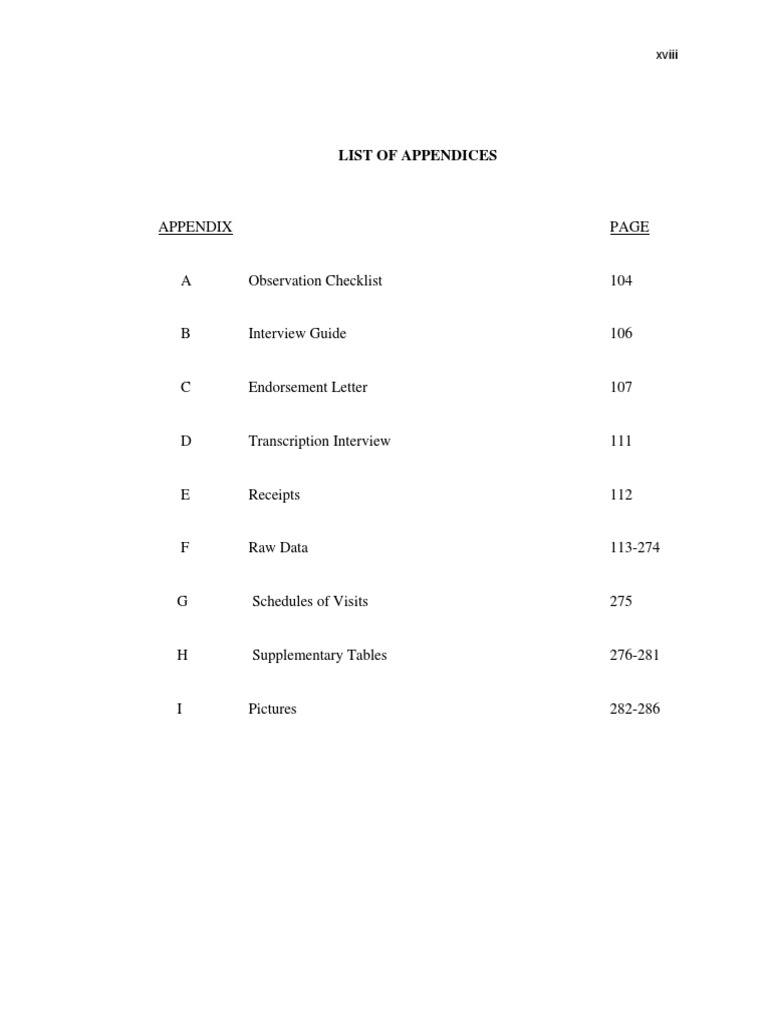Appendices Overview and Details | PDF | Business