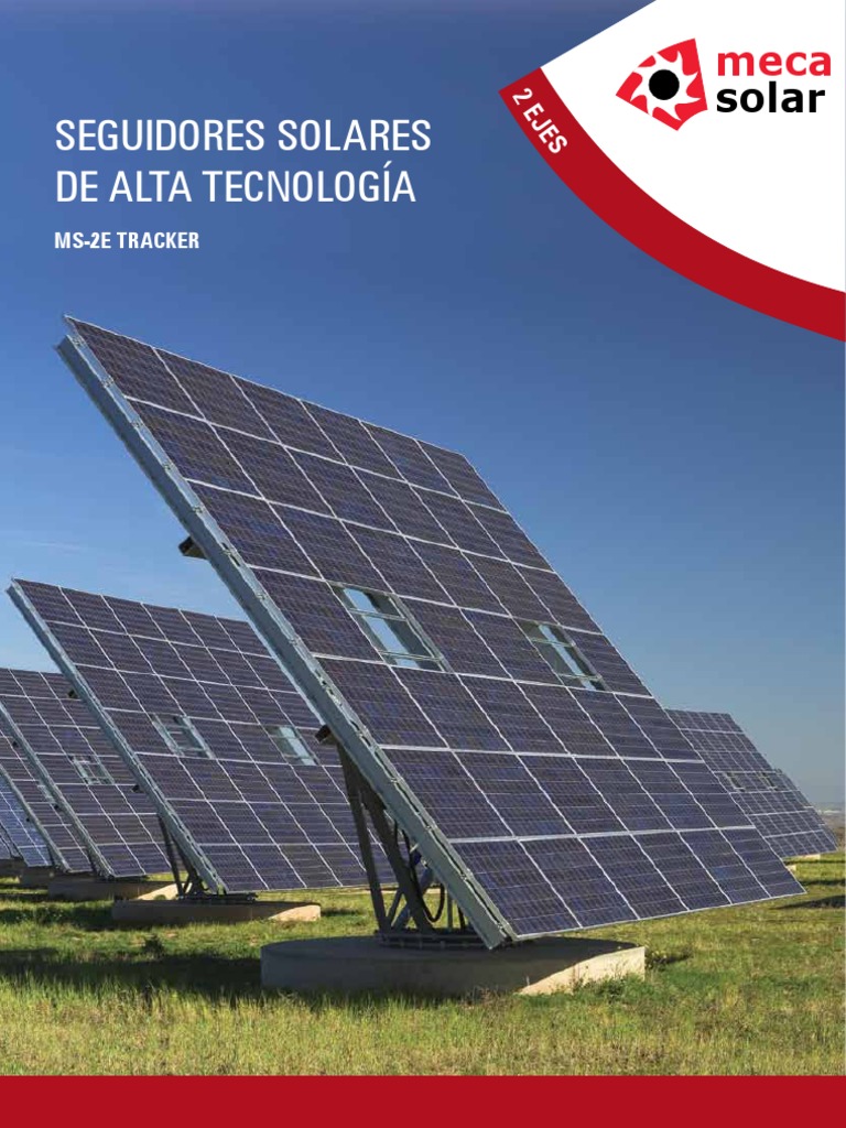 Triptico Mecasolar 2ejes | PDF | Fotovoltaica | Energía solar