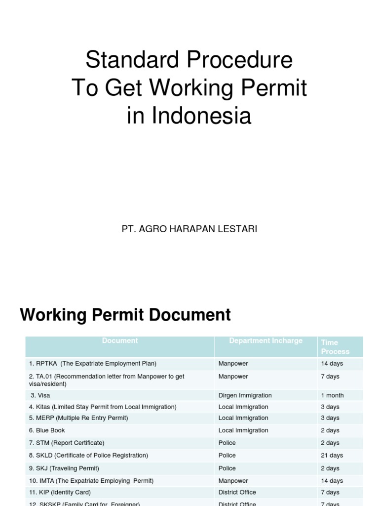 Working Permit Process | PDF | Travel Visa | Passport