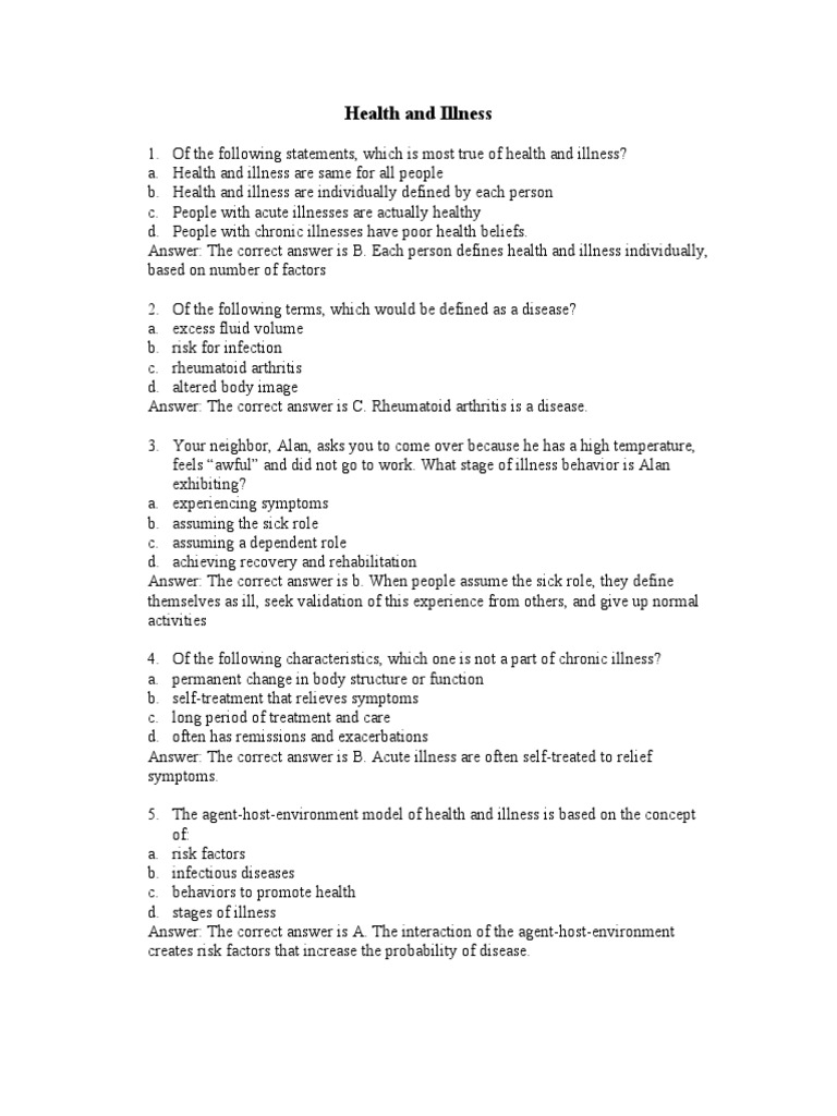 Stages of Illness Behavior Explained | PDF | Breast Cancer | Preventive ...