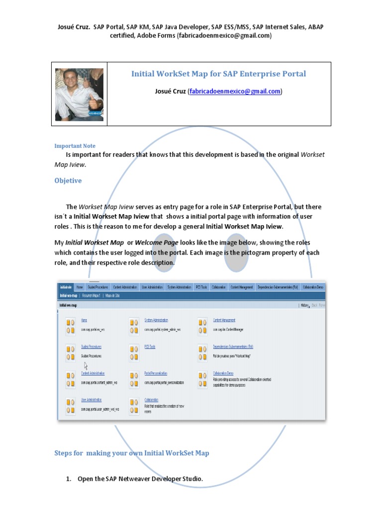 Initial WorkSet Map For SAP Enterprise Portal | PDF | Information ...