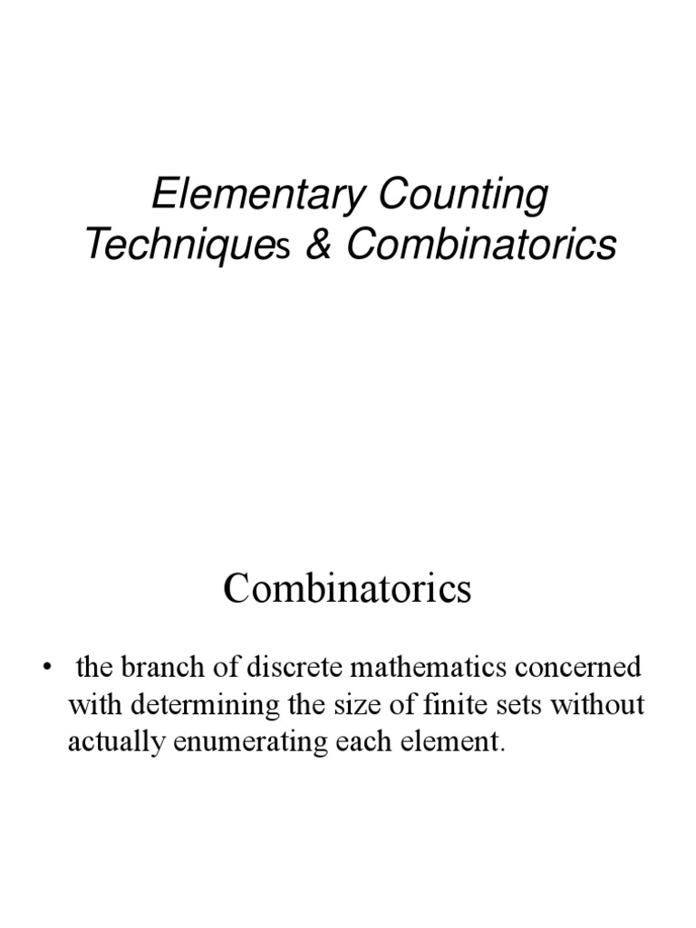 Combinatorics | Combinatorics | Permutation Combinatorics | Combinatorics | Permutation