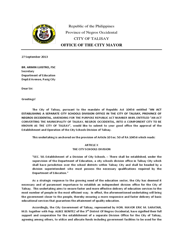 Sample Letter | PDF | Public Law | Government Information