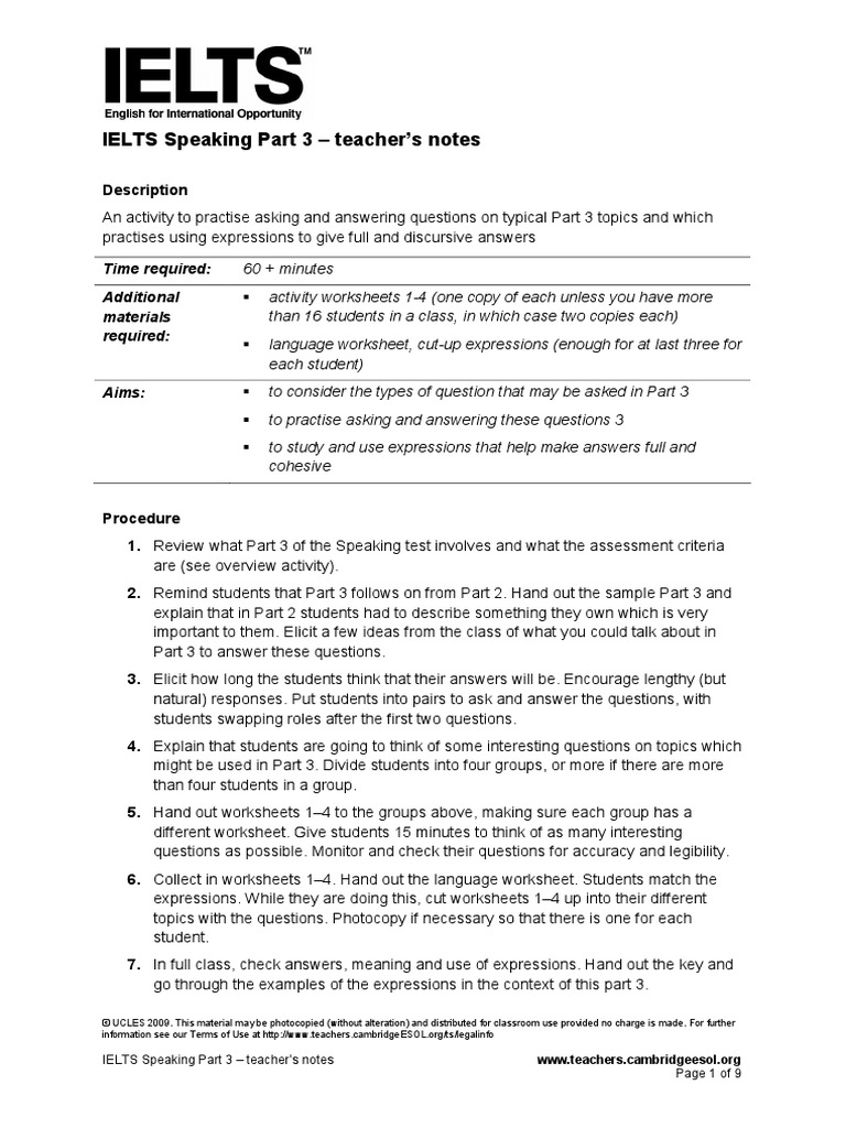 IELTS Speaking Part 3 | PDF | Advertising | Question
