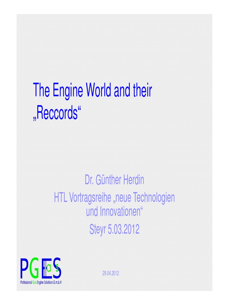 Record Breaking Engines | PDF