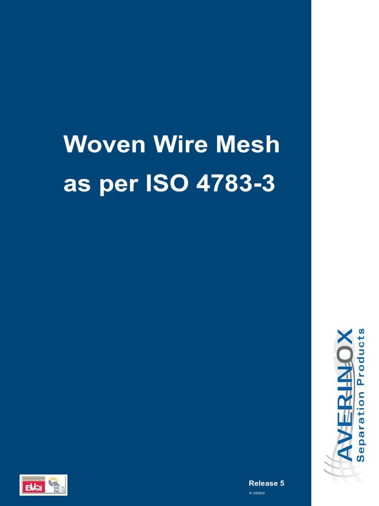 Woven Wire Mesh Iso 47833 | PDF | Computers