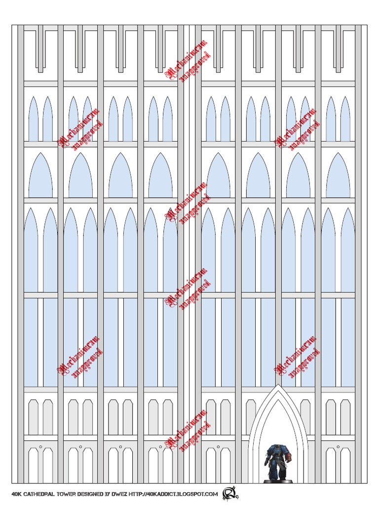 40K Cathedral Tower PDF | PDF