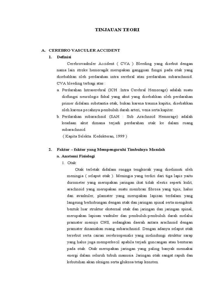 Askep CVA Bleeding | PDF | Sains & Matematika