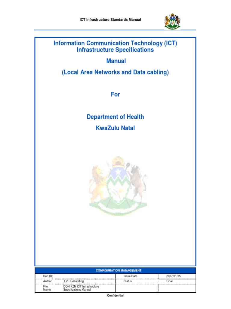 Information Communication Technology (ICT) Infrastructure ...