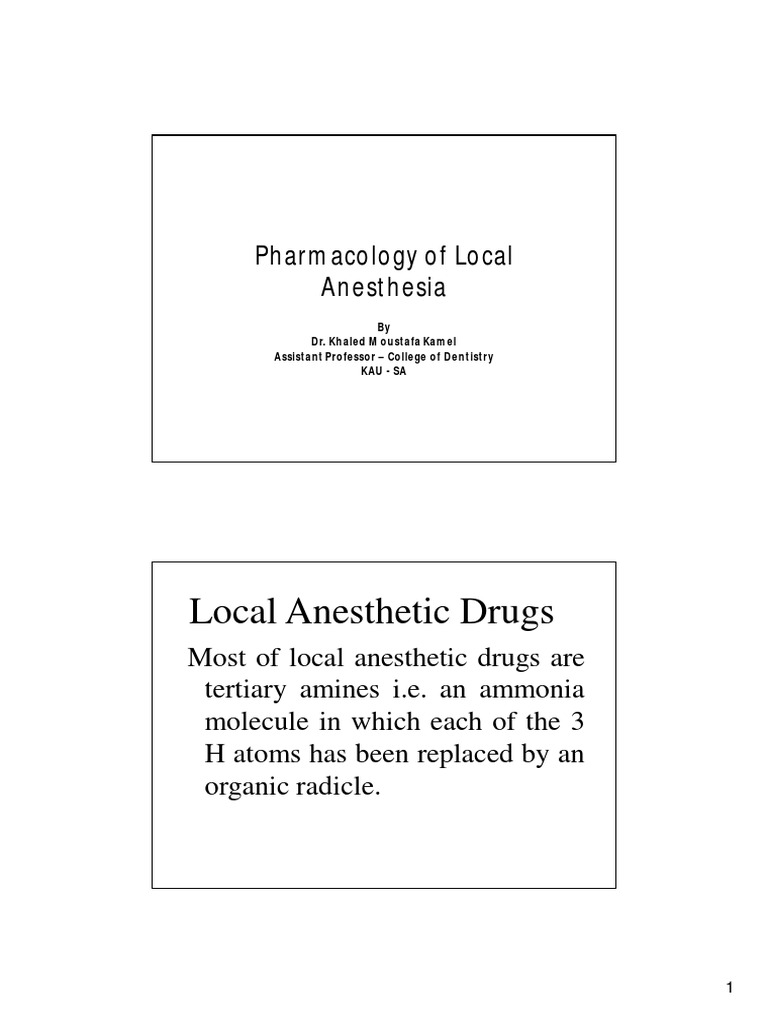 Pharmacology of Local Anesthesia | PDF | Analgesic | Medicine