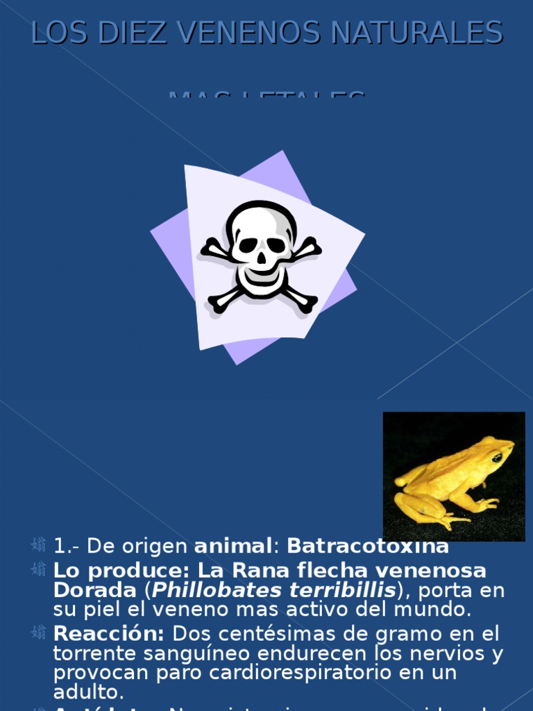 Los Diez Venenos Letales Naturales | PDF | Toxicología | Especialidades ...