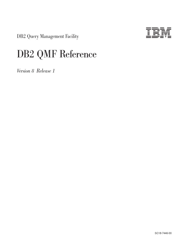 DB2 QMF Reference | PDF | Parameter (Computer Programming) | Command Line Interface