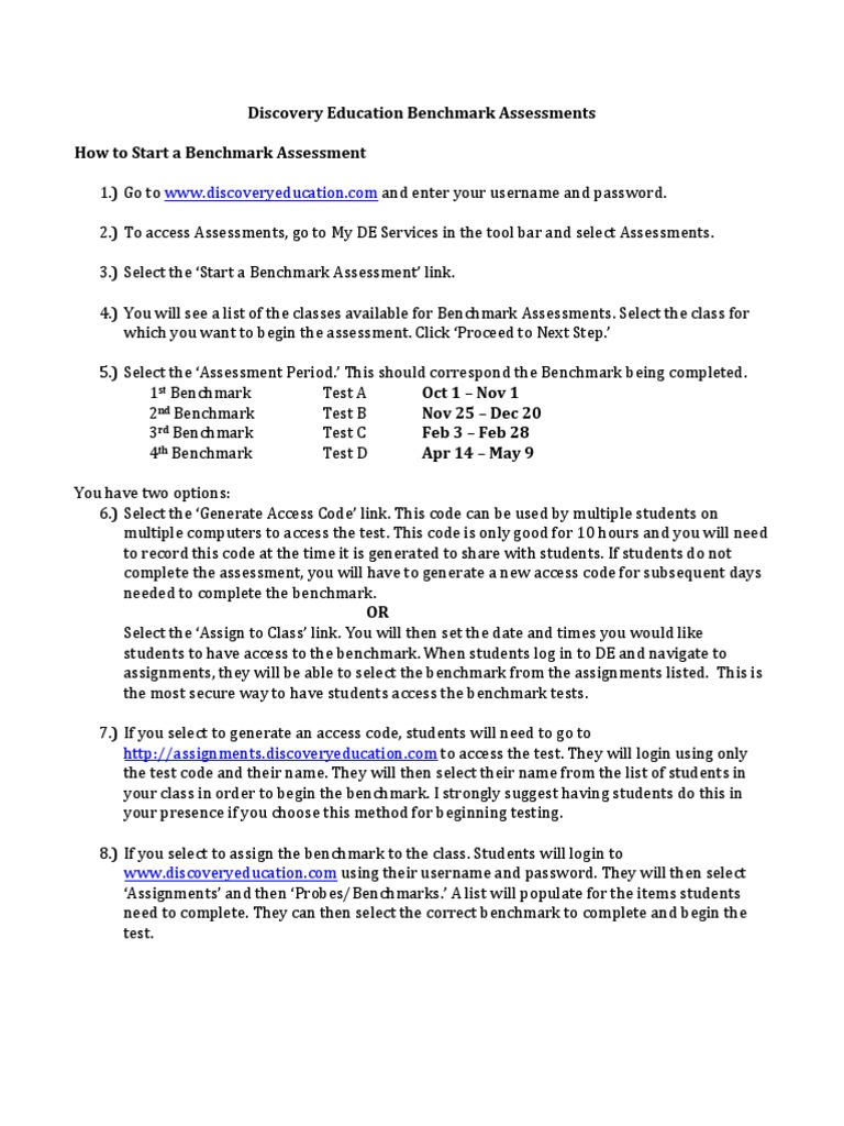 De Benchmark - How To Start A Benchmark | PDF | Business | Computers