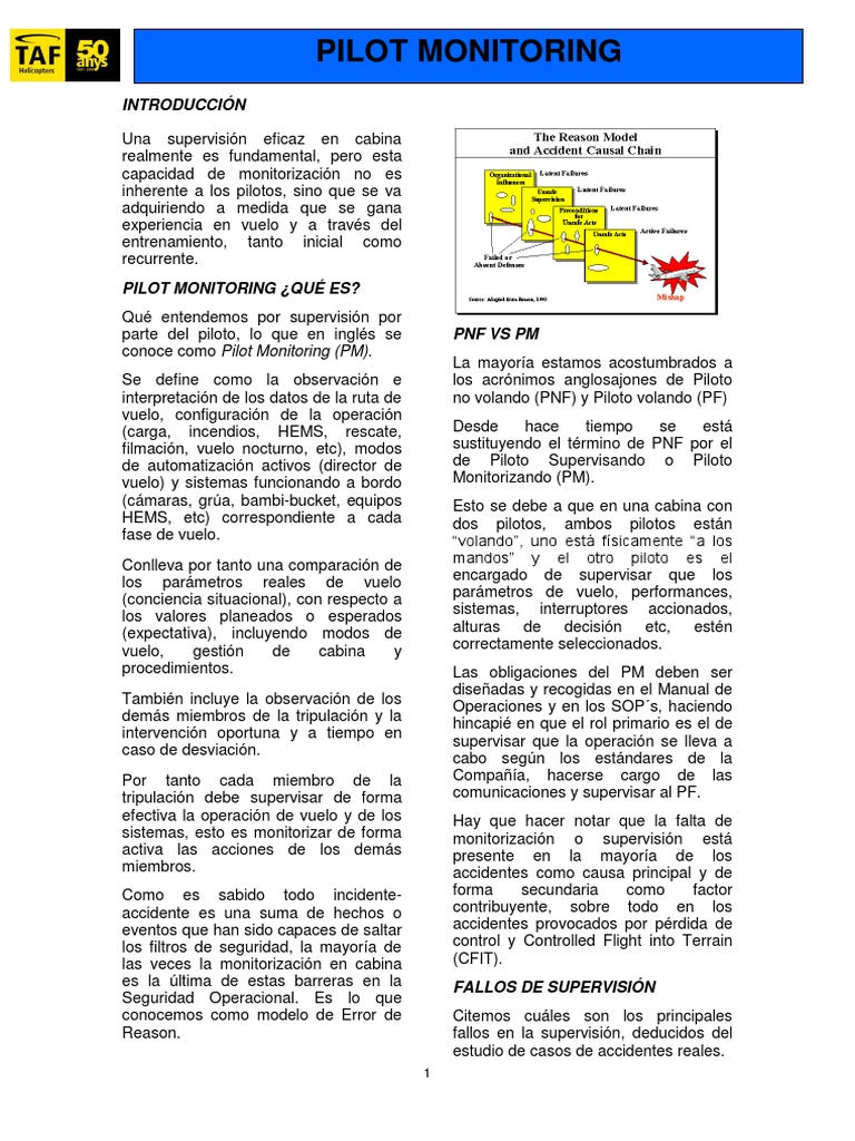 Pilot Monitoring | Descargar gratis PDF | Helicóptero | Conciencia de ...