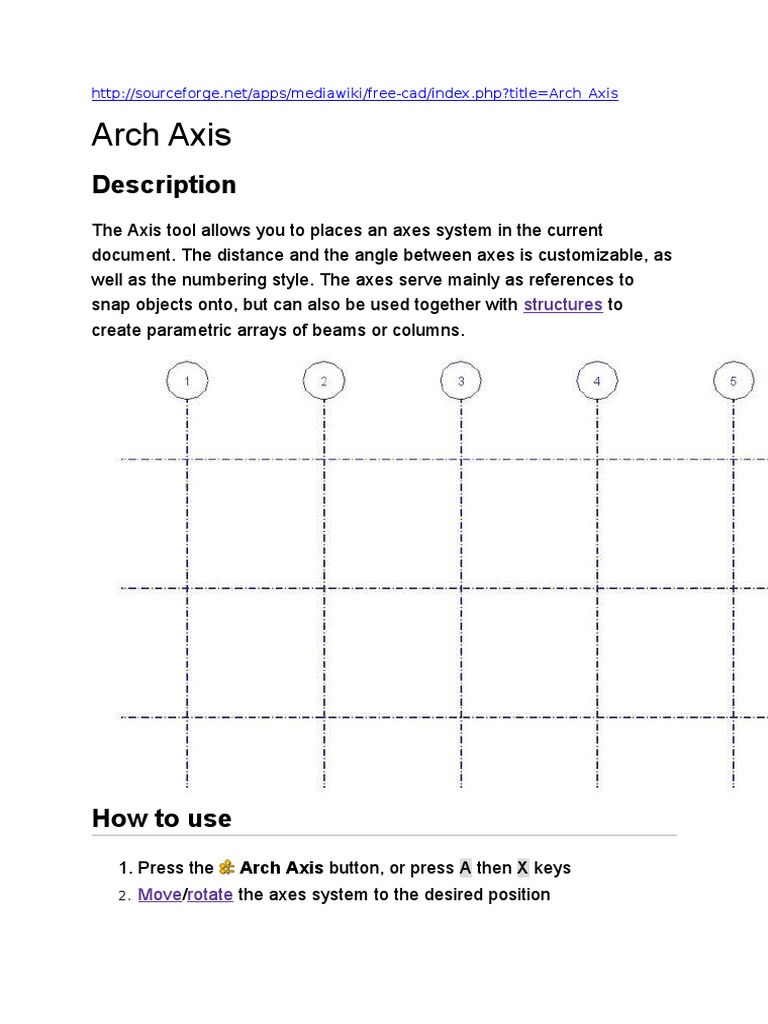 Arch Axis Tool Overview | PDF