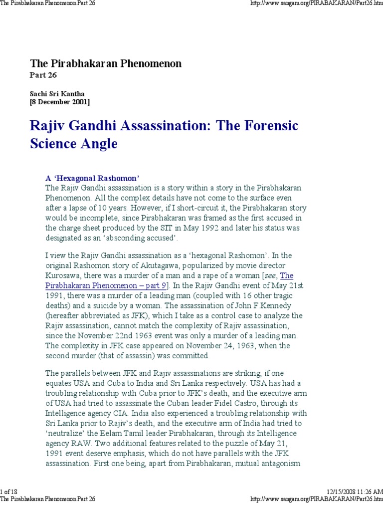 The Pirabakaran Phenomenon 26 | PDF | Academic Publishing | Forensic ...