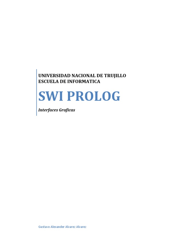 Manual SWI Prolog - Interfaces Graficas | PDF