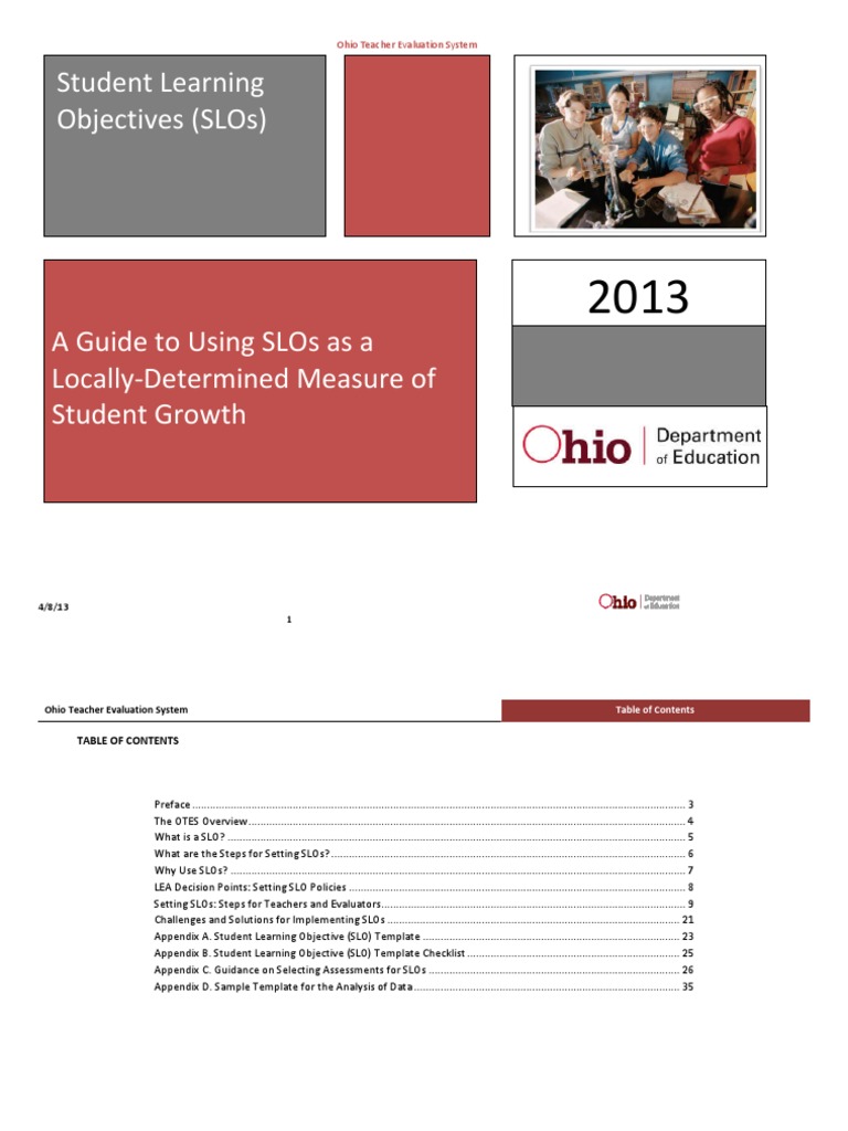 SLO Guidebook | PDF | Educational Assessment | Test (Assessment)