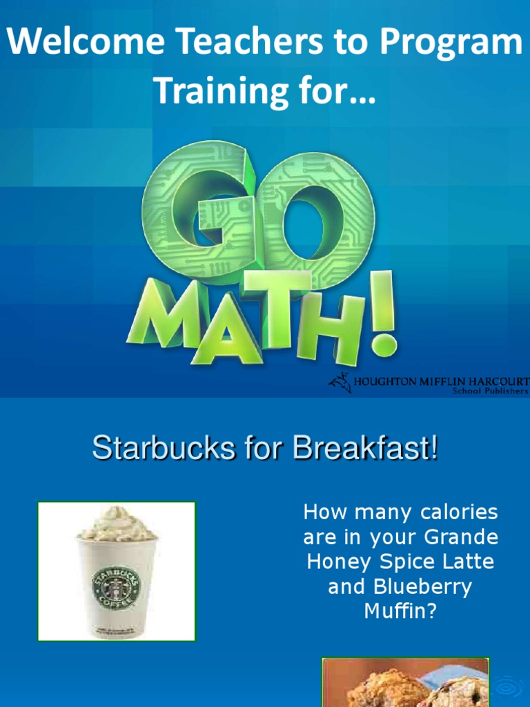 Go Math Digital Training Overview | PDF | Common Core State Standards ...