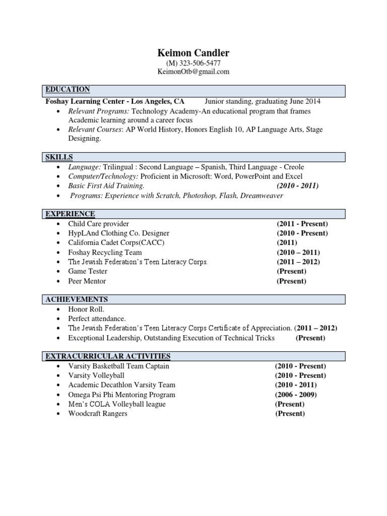Keimon S Resume4 | PDF