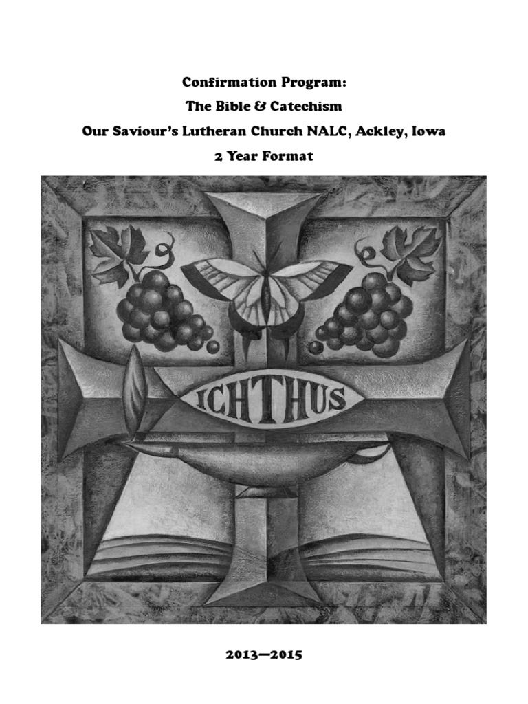 Confirmation Booklet | Confirmation | Lutheranism