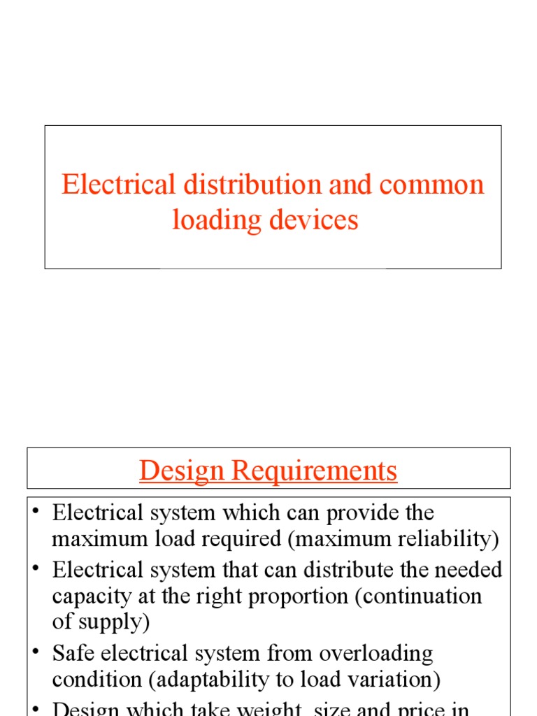 Electrical LOADING Devices | PDF | Lighting | Reliability Engineering