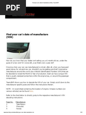 Vin Letter Chart Vin Lookup 13 Digit System, Salvage Car Dealers In